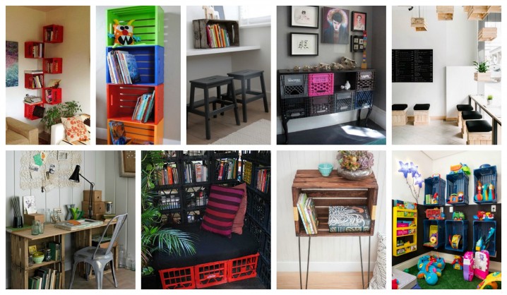 How To Repurpose Crates In Your Home Decor In A Creative Way - Top Dreamer