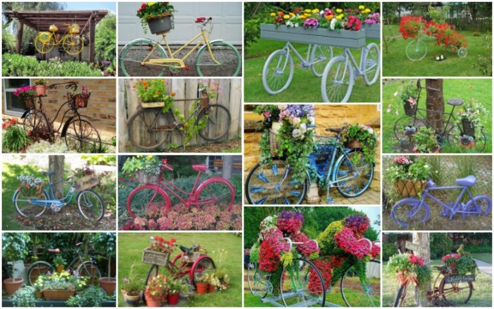 20+ Wonderful Ideas Of How To Beautify The Garden With Old Bikes - Top ...