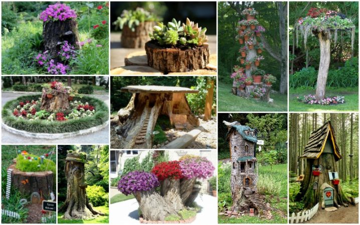 How To Decorate The Garden With Tree Stumps In An Amazing Way - Top Dreamer