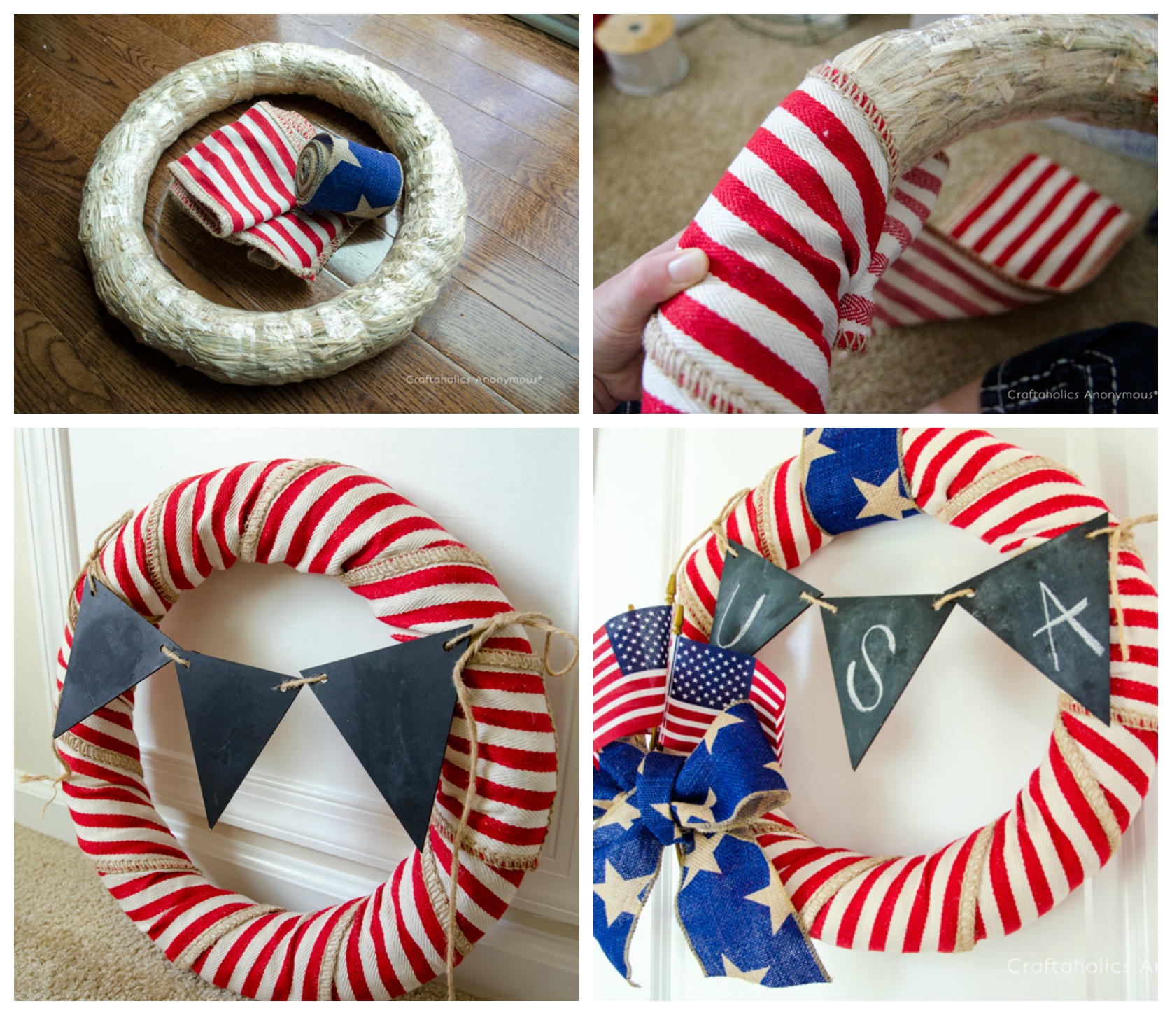 15 Low Cost DIY Patriotic Wreaths You Can Do In No Time - Top Dreamer