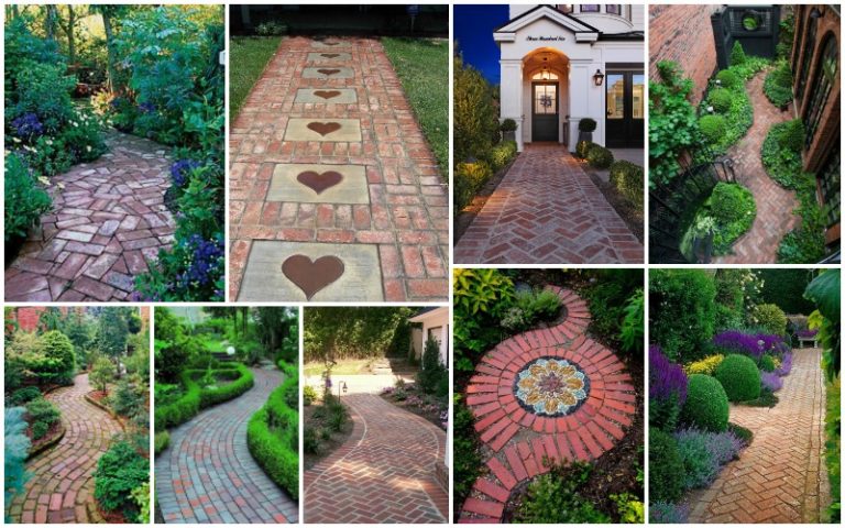 Brick Pathways For A Beautiful Look Of The Garden - Top Dreamer