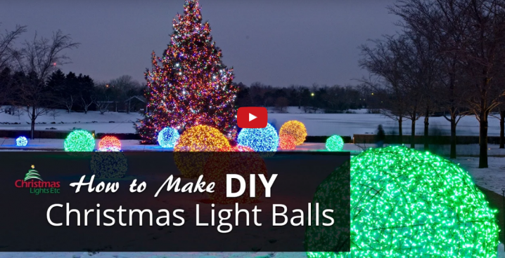 How to Make Christmas Light Balls for Your Yard - Top Dreamer