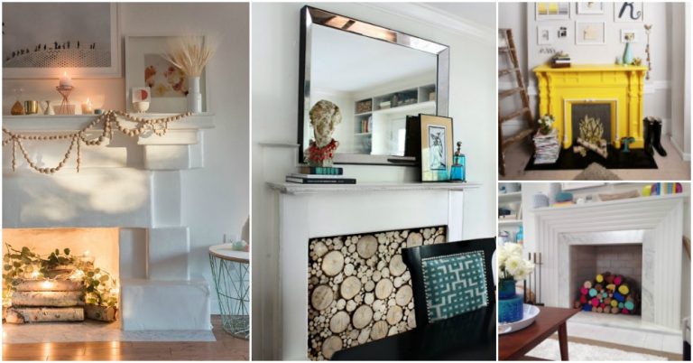 17 Amazing Ways To Decorate Your Unused Fireplace - Top Dreamer